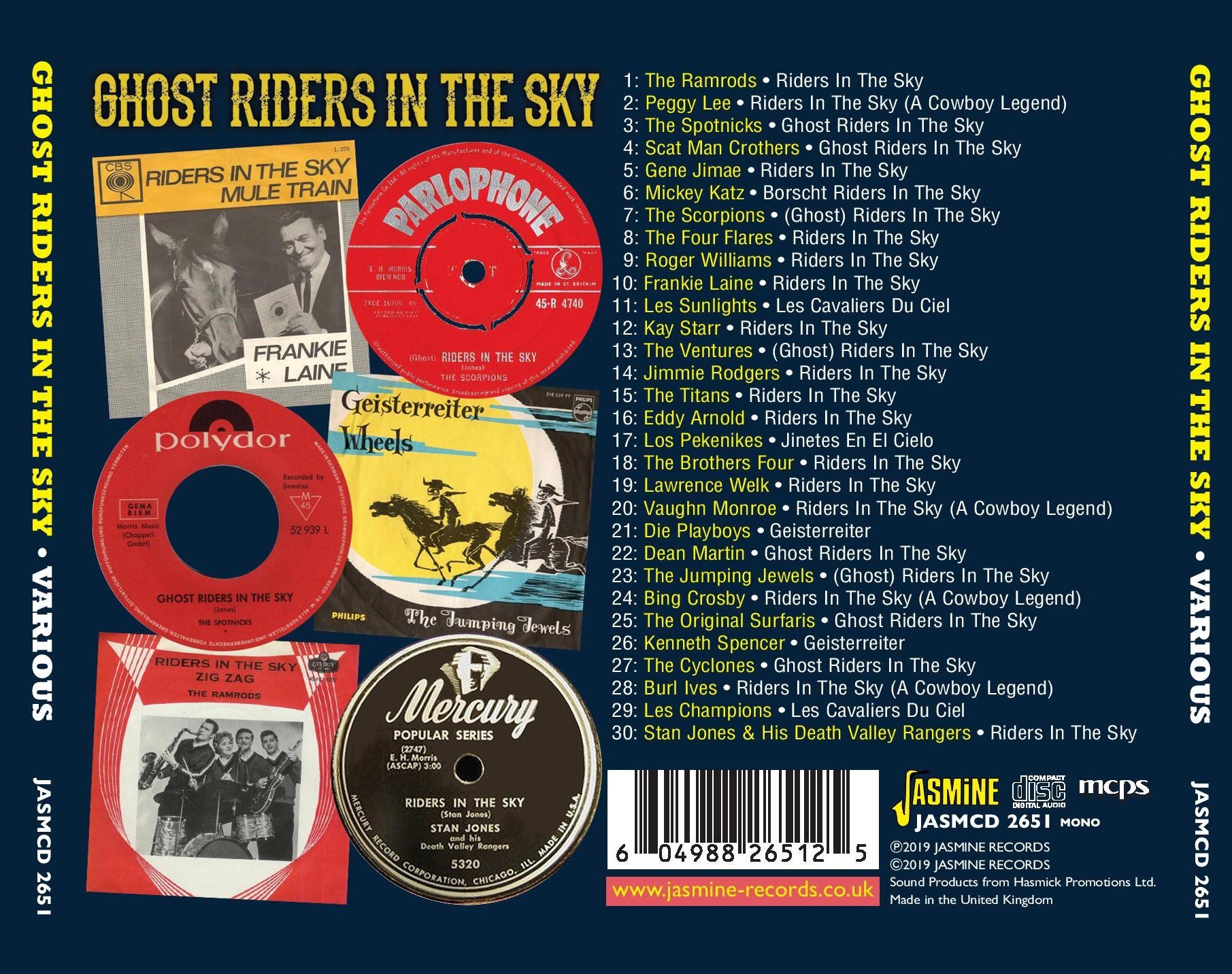Various Artists - Ghost Riders in the Sky - Jasmine Records