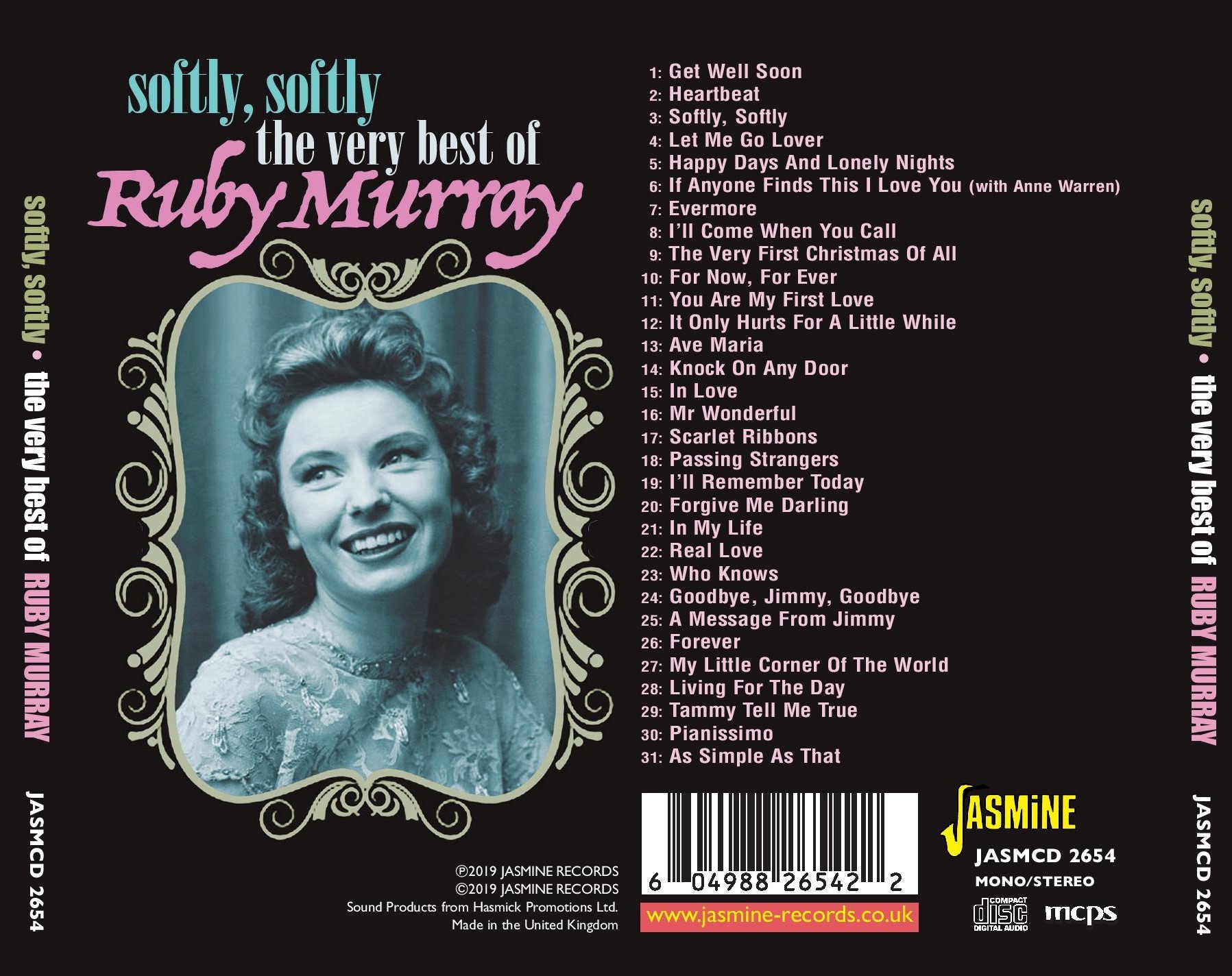 Ruby MURRAY - Softly, Softly - Jasmine Records