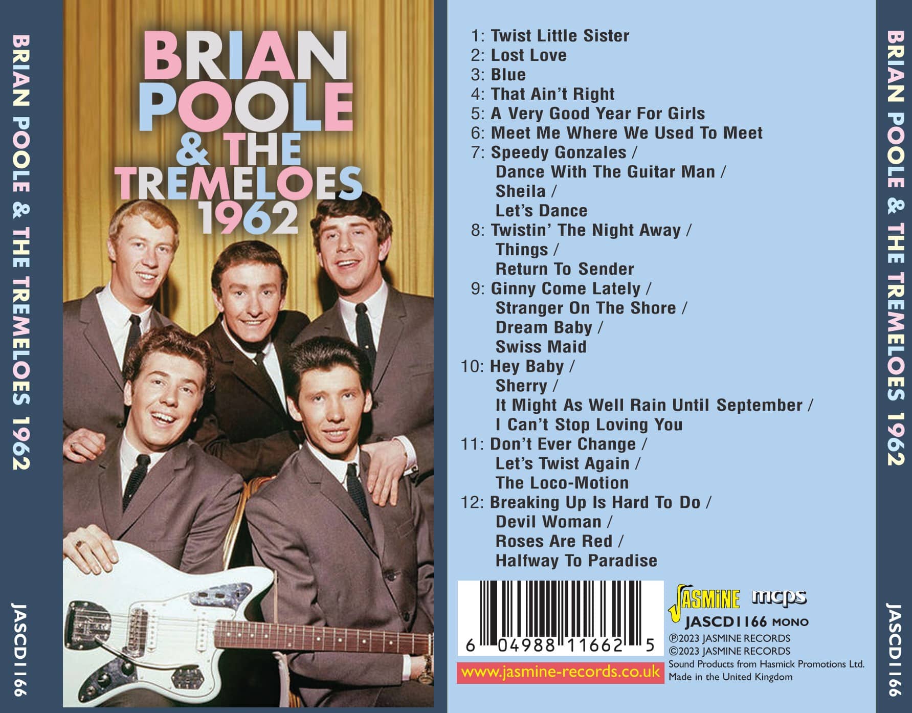 Brian POOLE and The Tremeloes - 1962 - Jasmine Records