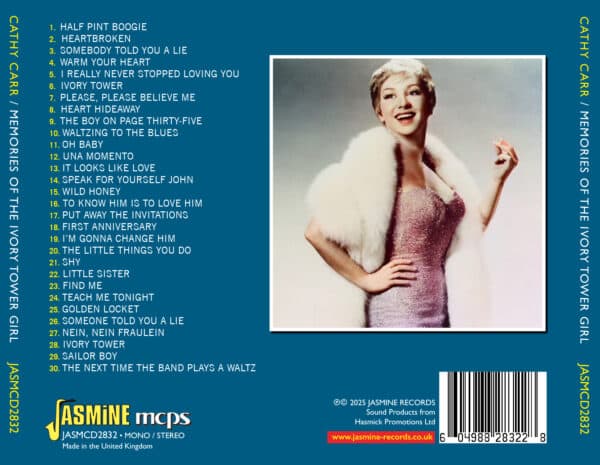 Cathy Carr - Memories of The Ivory Tower Girl - Jasmine Records