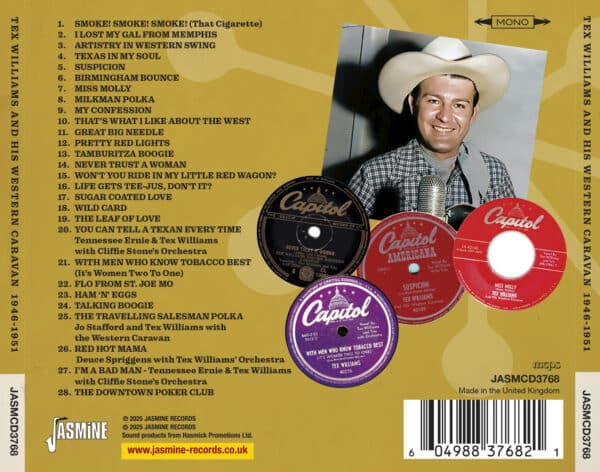 Tex Williams - You Can Tell A Texan Every Time - Jasmine Records